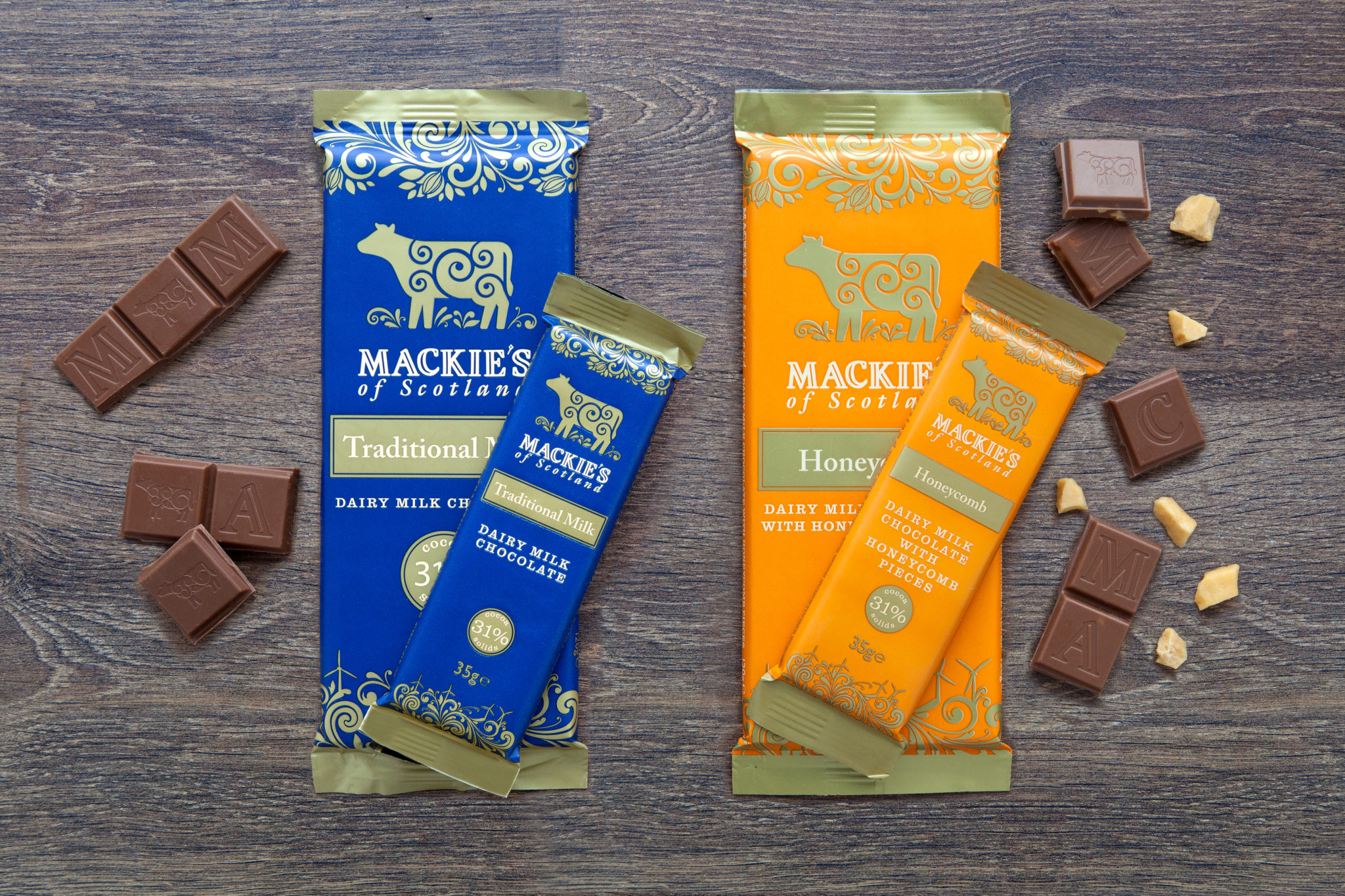 Milk Chocolate Collection (4 x 120g and 4 x 35g Bars) - Mackie’s of ...